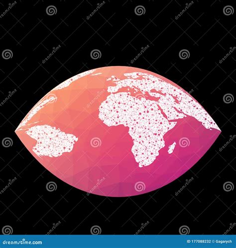 World Network Map Stock Vector Illustration Of Constellation 177088232