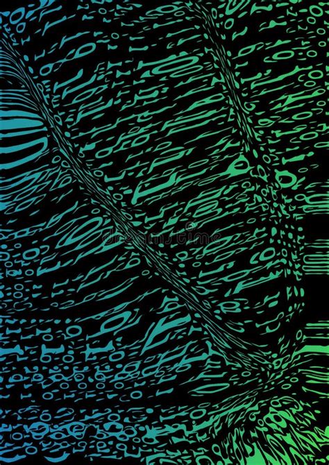 Abstract Non Ai Sci Fi Binary Code Matrix Illustration Stock