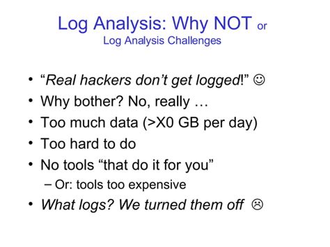 Log Mining Beyond Log Analysis Ppt