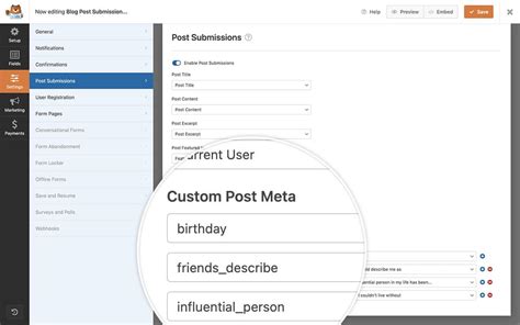 How To Build A Profile Form Using Post Submissions