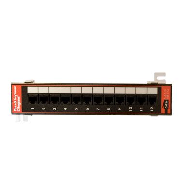 CAT E WALL MOUNT PATCH PANEL WITH D BRACKET Blue Square Power