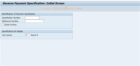 FPAY SAP Tcode Reverse Payment Specification