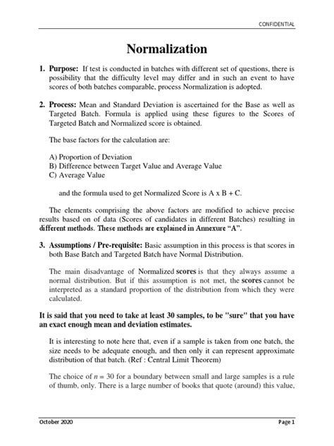 Normalization Methods Application1 Pdf Standard Deviation Normal
