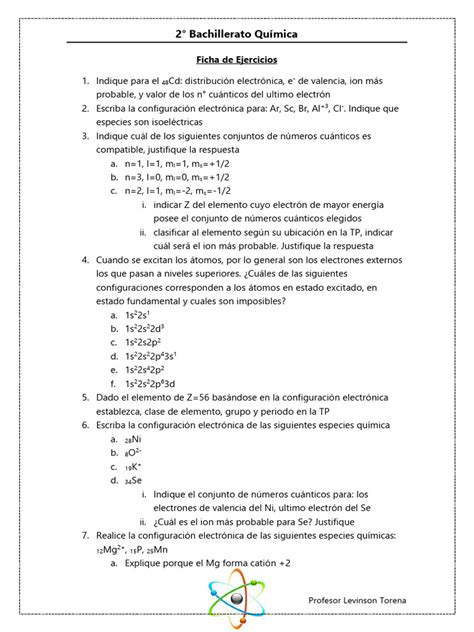 Ficha De Ejercicios Configuracion Electronica Pdf
