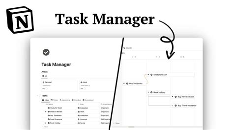 Task Manager Productivity Template