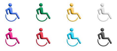 Free Disabled Icons In Flat Design With Elements For Mobile Concepts And Web Apps Collection