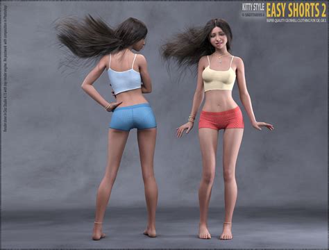 Easy Shorts 2 For Genesis 8 And 81 Female Extended License Daz