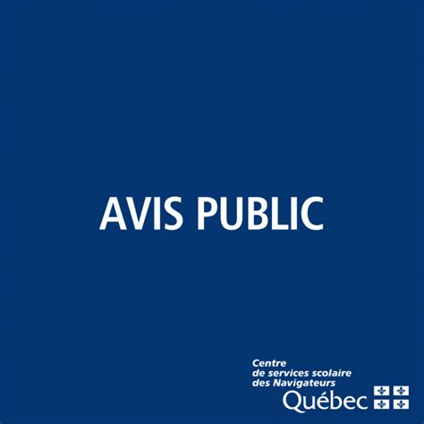 Avis Public Relatif à La Séance Extraordinaire Du Conseil D