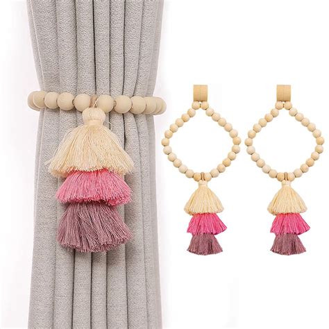 Farmhouse Curtain Tiebacks 2 Pack Farmhouse Curtain Holdbacks