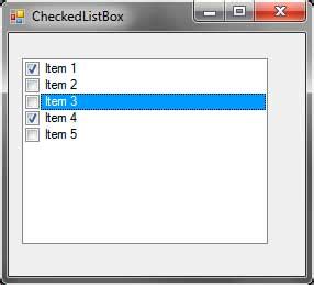 CheckedListBox Control Compitionpoint C Tutorials