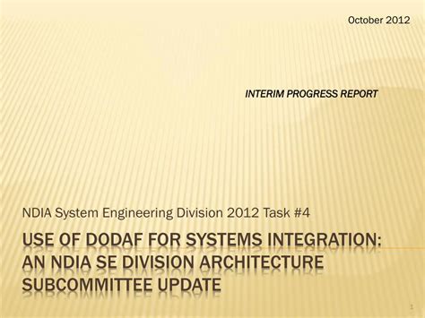 Pdf Use Of Dodaf For Systems Integration · · 2017 05 18use Of Dodaf For Systems Integration