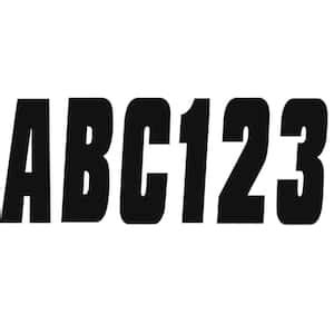 Hardline Products Lettering Kit For Inflatable Boats In Black Infblk350