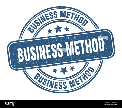 Business Method Stamp Business Method Sign Round Grunge Label Stock