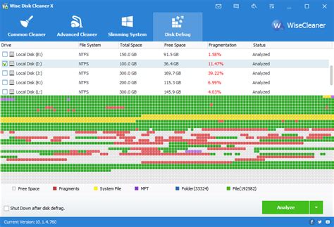 Disk Defrag Wise Disk Cleaner Manual