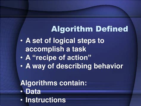 PPT The Algorithmic Model PowerPoint Presentation Free Download ID