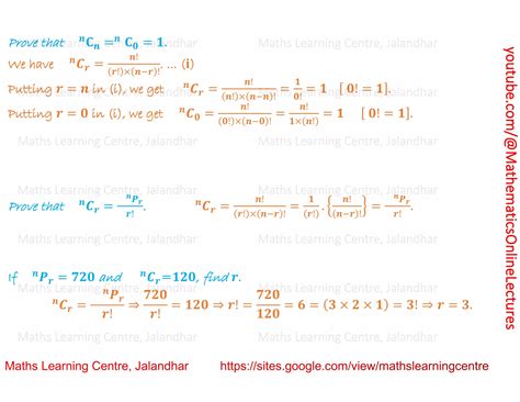Class 11 Chapter 7 Permutations And Combinations Combinationsbasics