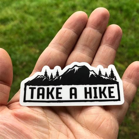 Hiking Sticker Etsy
