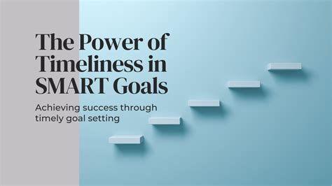 Timebound Triumphs The Power Of Timeliness In Smart Goals