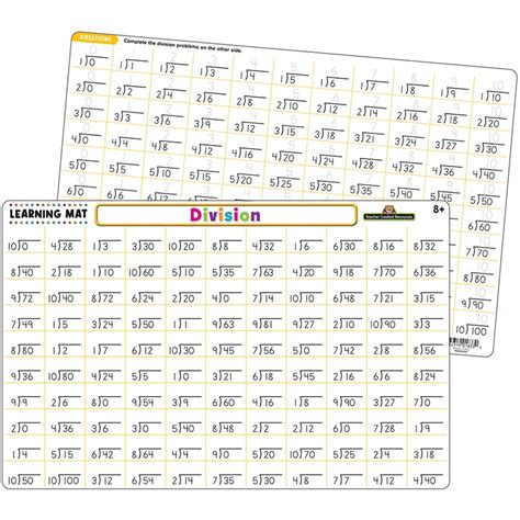 Division Learning Mat Michaels