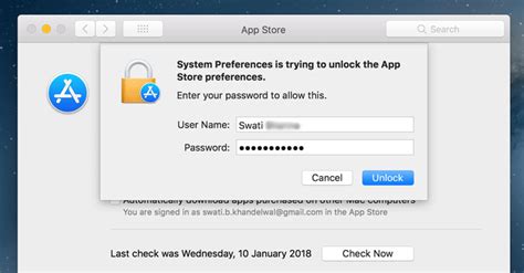 Bug Macos High Sierra App Store Preferences Can Be Unlocked Without A