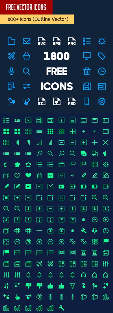 2500 Free Vector Icons Graphic Design Junction