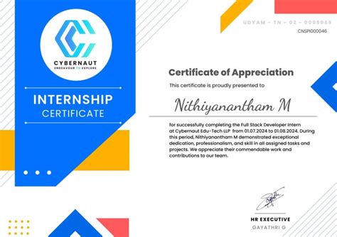 nithiyanantham m on linkedin cybernaut fullstackdeveloper