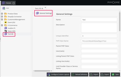 data objects in pimcore webkul blog