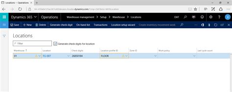 Dynamics 365 For Operations Locations Ellipse Solutions