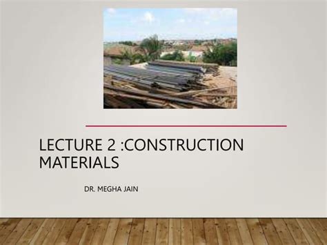 Material Of Construction Ppt