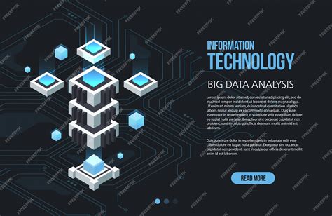 Premium Vector Concept Of Big Data Processing Isometric Data Center Vector Information
