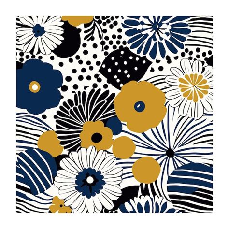 Premium Vector Botanical Modern Abstract Pattern