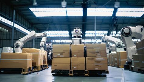 Premium Ai Image Futuristic Factory Automation Robots In Synchronized Motion Precision