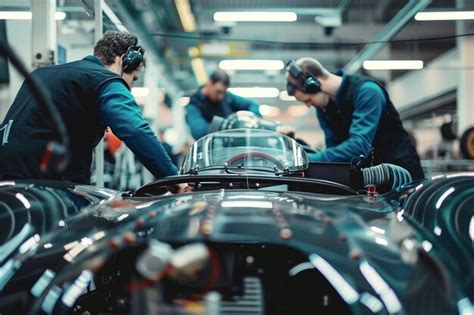 engineers finetuning car setups ar generative ai premium ai generated
