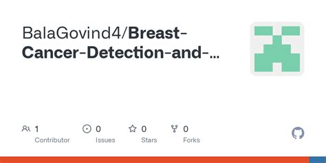 Github Balagovind Breast Cancer Detection And Prevention Using Machine Learning