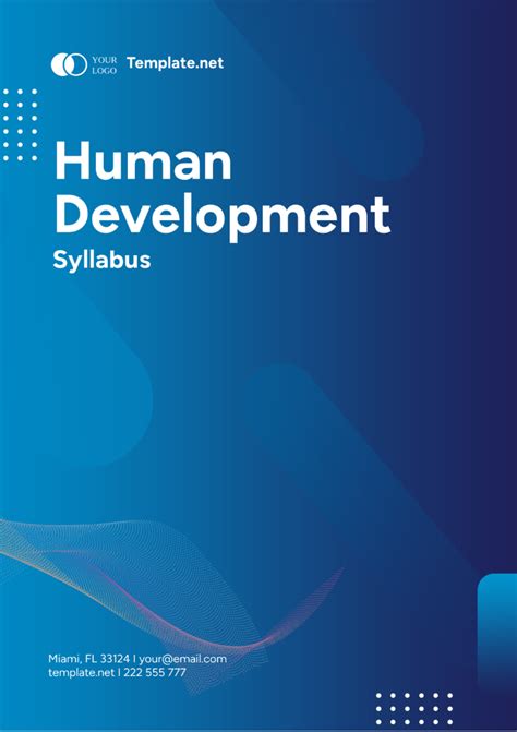 Free Human Development Syllabus Template To Edit Online