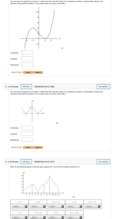 you are given the graph of a function f determine the intervals