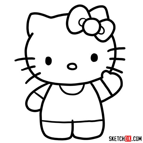 How To Draw Hello Kitty Sketchok Easy Drawing Guides