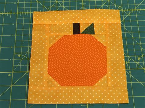 Pumpkin Quilt Block Pattern And Tutorial Pdf Download Etsy