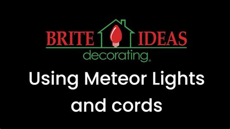 Meteor Lights Information And Install How To Youtube