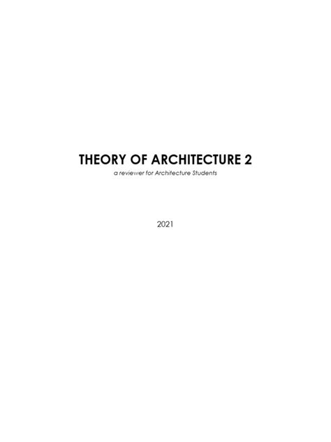 Theory Of Architecture 2 1 Download Free Pdf Gothic Architecture