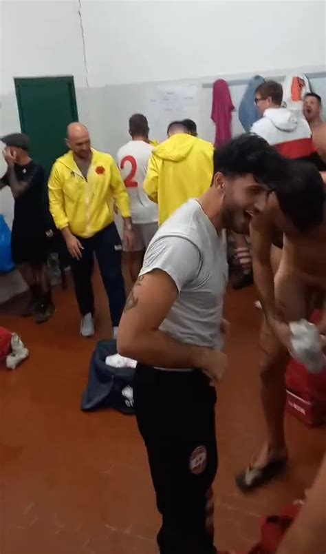 My Own Private Locker Room Sexy Soccer Player Naked During Locker Room Celebration