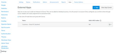 Canvas Admin Assignment Tool Set Up Course Level