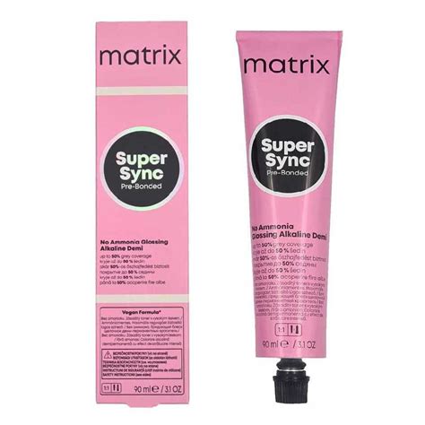 Matrix Super Sync Pre Bonded Glossing Alkaline Demi Toner 90 Ml 5nn • Bezvavlasy Cz