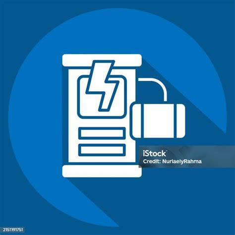 아이콘 모바일 충전 스테이션 호텔 서비스 기호와 관련이 있습니다 긴 그림자 스타일 심플한 디자인 일러스트레이션 가구에 대한 스톡 벡터 아트 및 기타 이미지 Istock