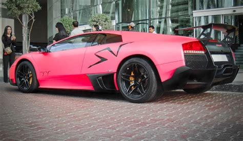 Pink Lamborghini Murciélago Lp 670 4 Sv In Doha