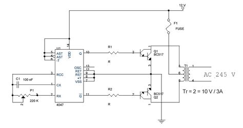 Dc To Ac Converter Free Electronic Diagram Circuit