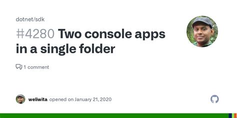 two console apps in a single folder · issue 4280 · dotnet sdk · github