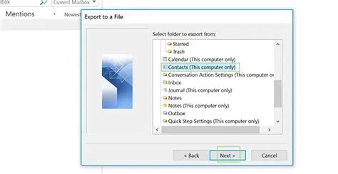 How To Export Outlook Contacts To Excel File