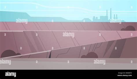 Open Pit Mining Concept Stock Vector Images Alamy