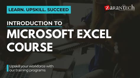 Introduction To Microsoft Excel Course Zarantech Youtube